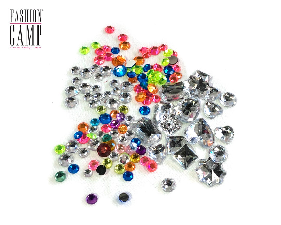 Flatback Craft Gems: Assorted Shapes & Sizes, 3D Bling Jewels - Etsy