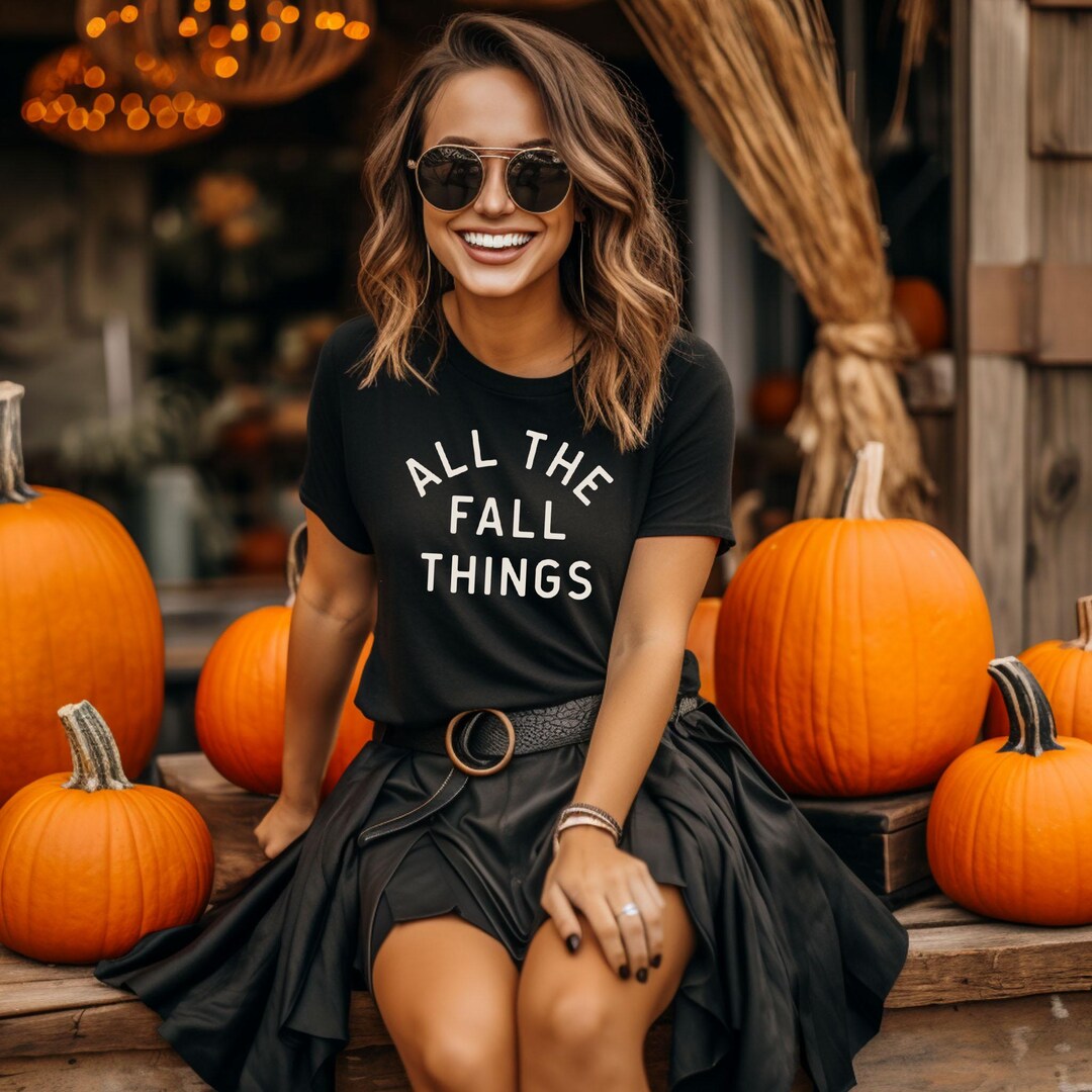 All the Fall Things Women's Shirt | Cozy Fall Shirt | Pumpkin Patch ...
