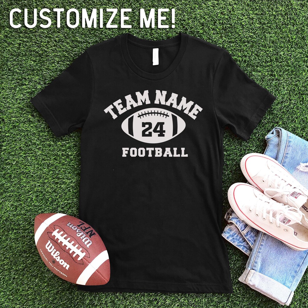 Custom Football Team Youth Shirt | Custom Football Team Name & Jersey ...