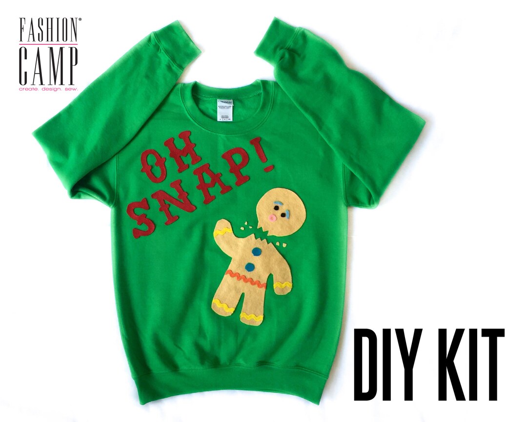 Ugly Christmas Sweater DIY Kit oh Snap Ugly Holiday Sweater Ugly ...