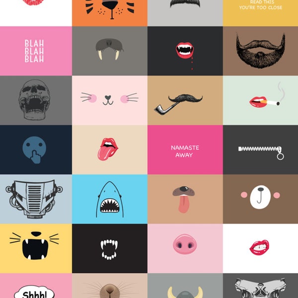 Mask Template - Etsy