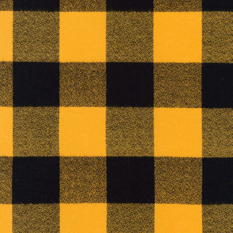 Yellow Plaid Fabric - Etsy