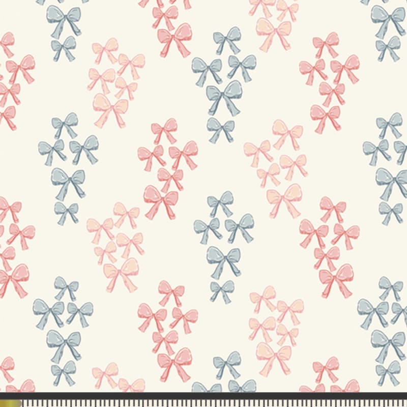 Blue Bows Flannel Fabric - Etsy