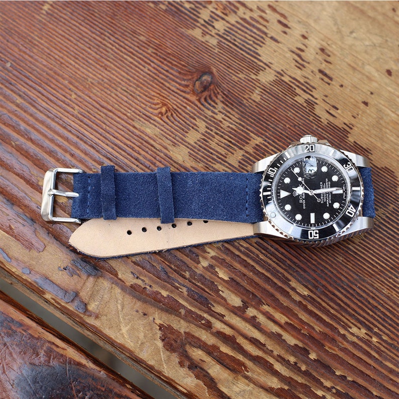 Suede Watch Strap Black Grey Tan Blue Watch Strap 18mm 20mm - Etsy New ...