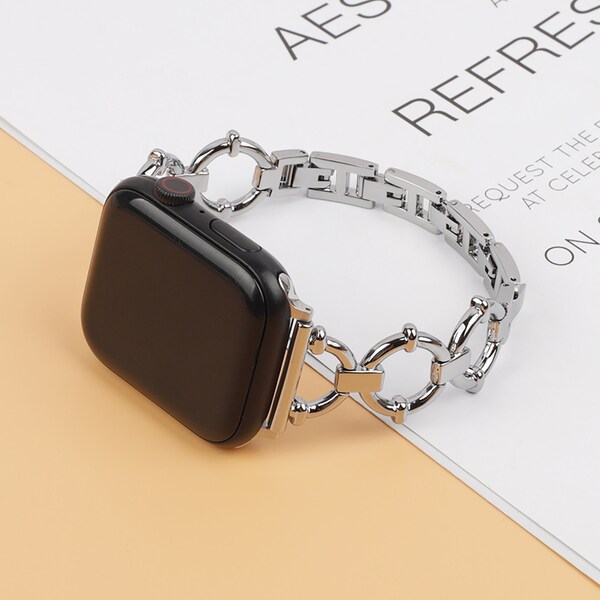 Silver Apple Watch Chain - Etsy