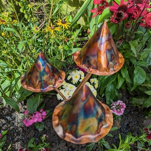 Garden Copper Toadstools Handmade Gift - Etsy UK
