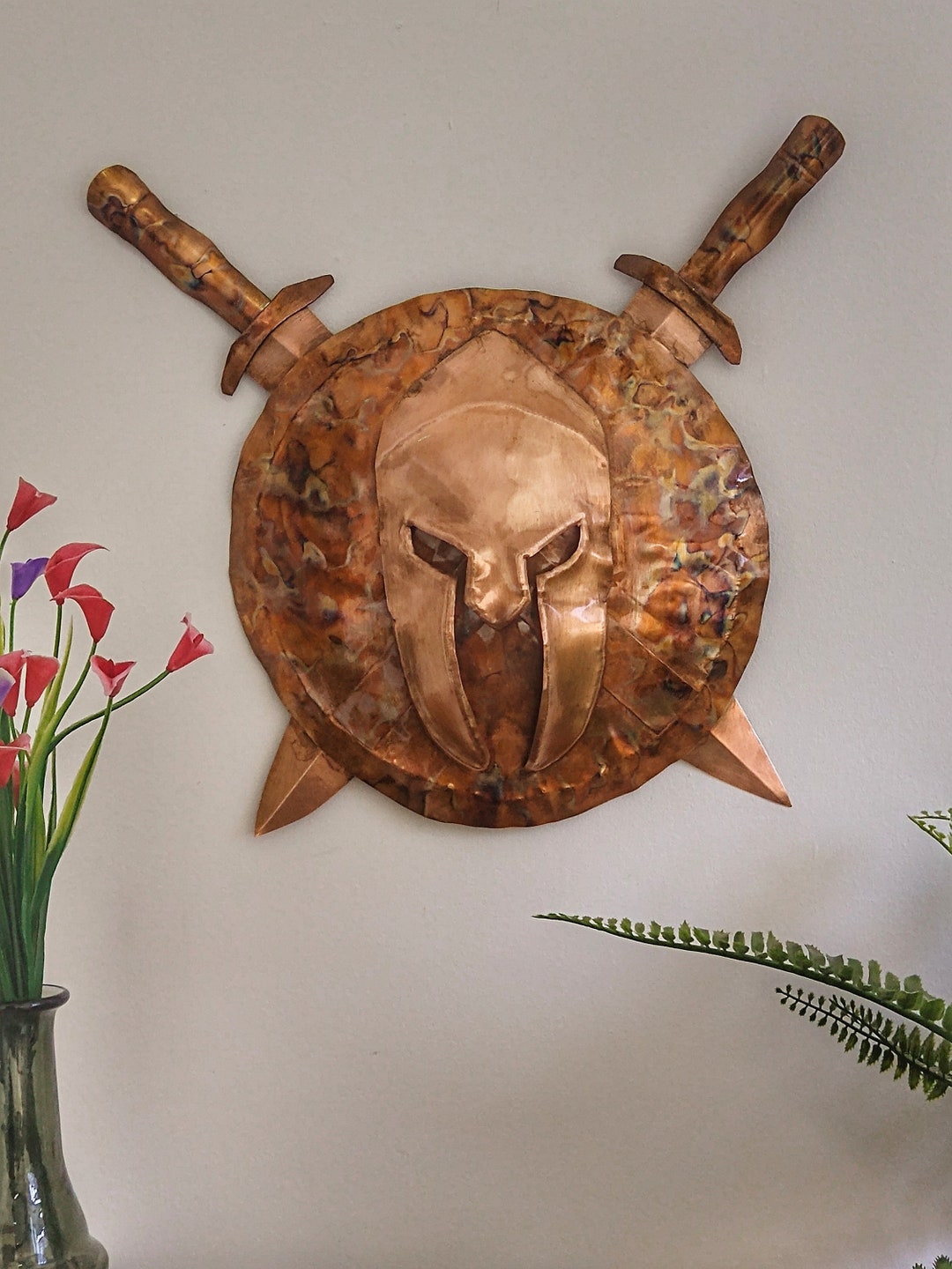 Spartan Metal Wall Hanging Art Sculpture - Etsy