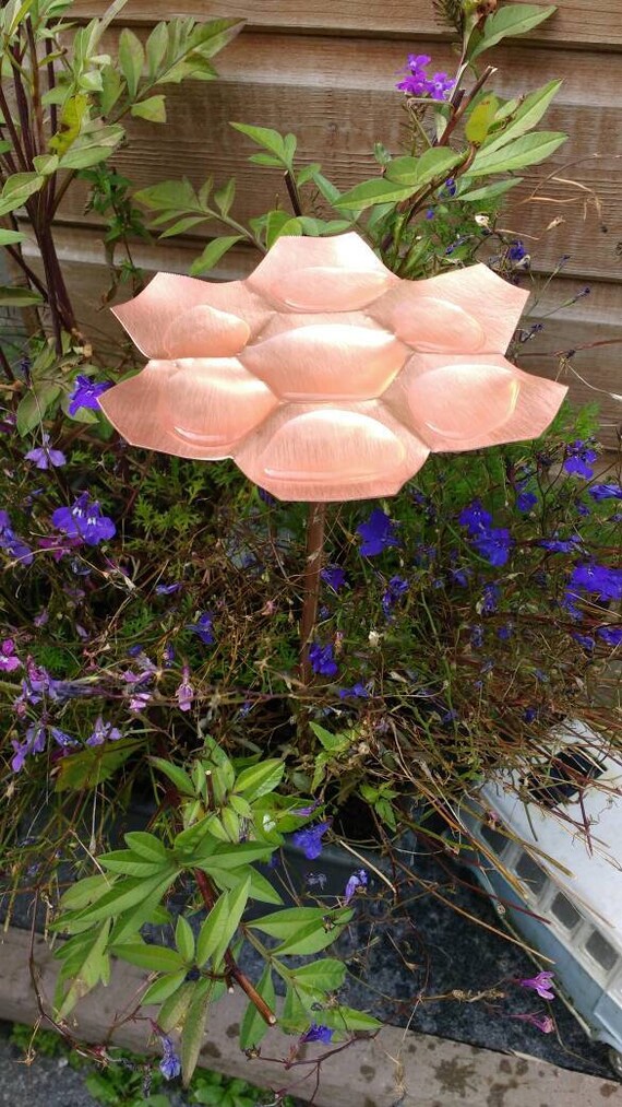 Copper bee bath garden art help garden pollinators | Etsy