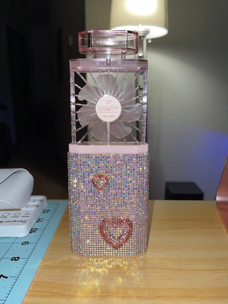 Bedazzled Portable Handheld/desktop USB Fan - Etsy