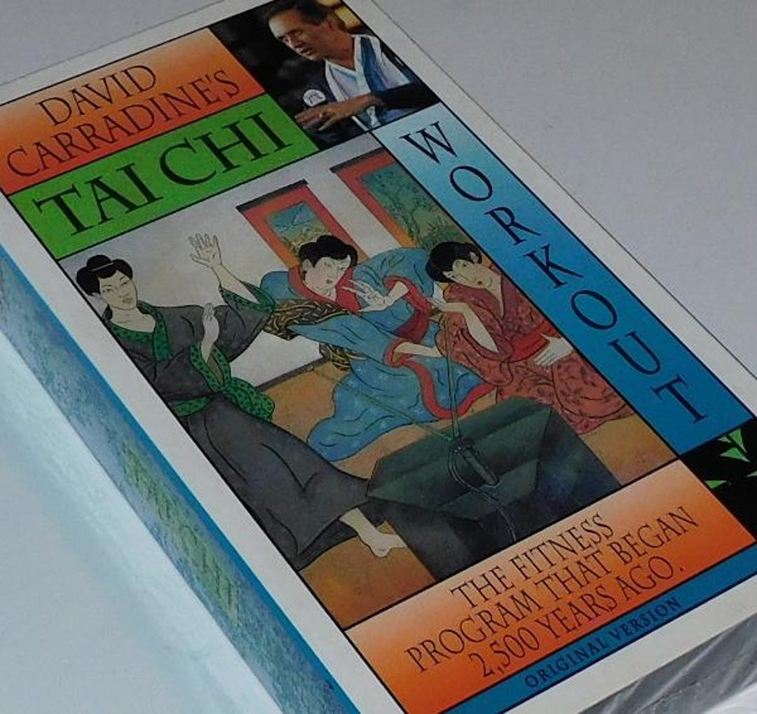 1993 David Carradine's Tai Chi Workout, Novelty VHS Video Tape, Goldhil ...