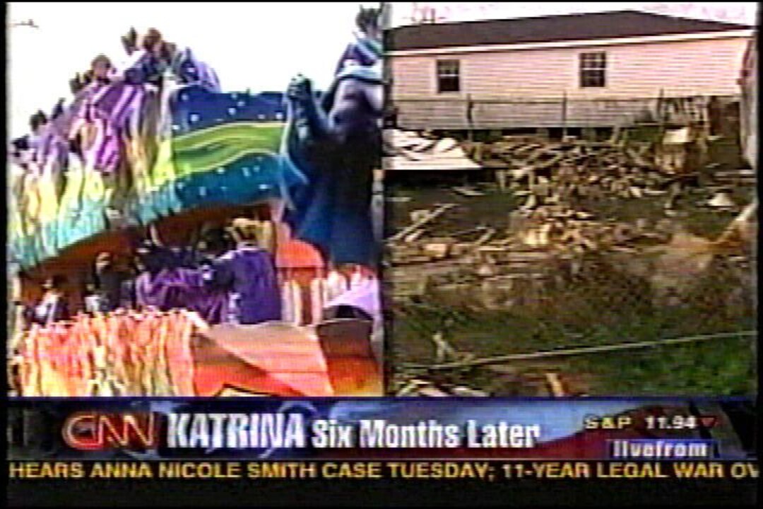 2006 VHS Recorded Video Tape, CNN Mardi Gras, Zulu Parade, Larry King ...