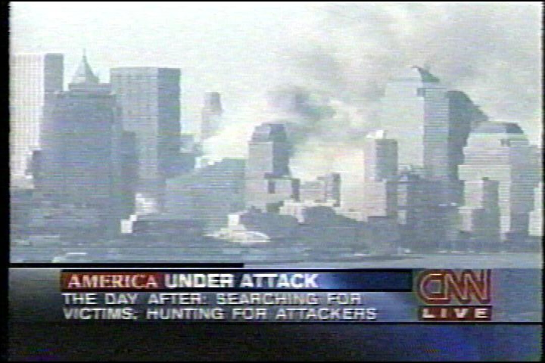 2001 VHS Recorded Video Tape, Various News the Day After 9/11, Cnn/c ...