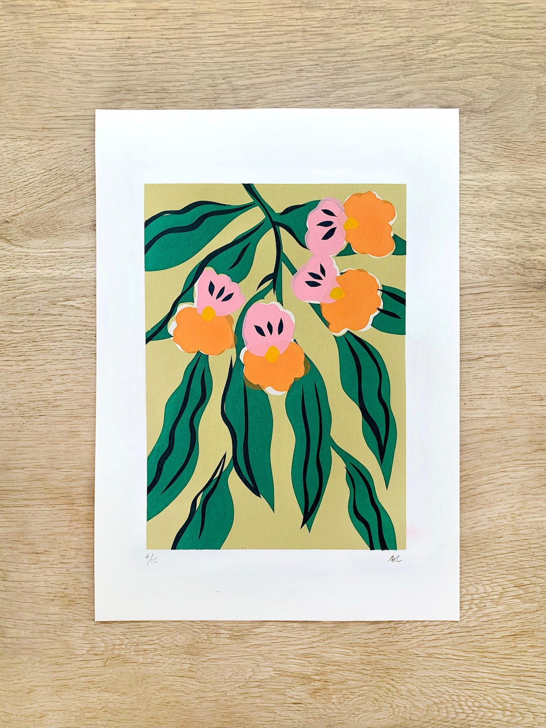 Flowers Screen Print - Etsy