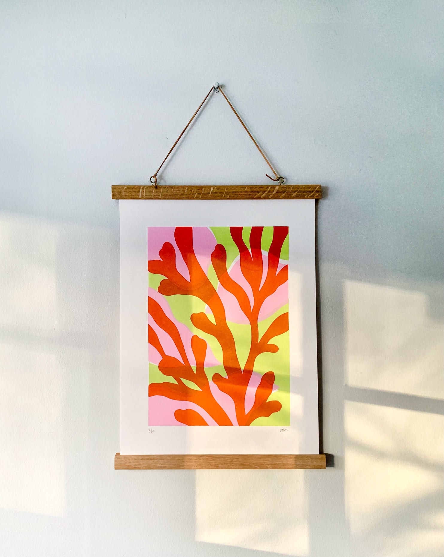 Ocean 'coral' Abstract Screen Print - Etsy UK