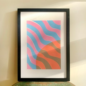 Water Ripples A4 Screen Print - Etsy