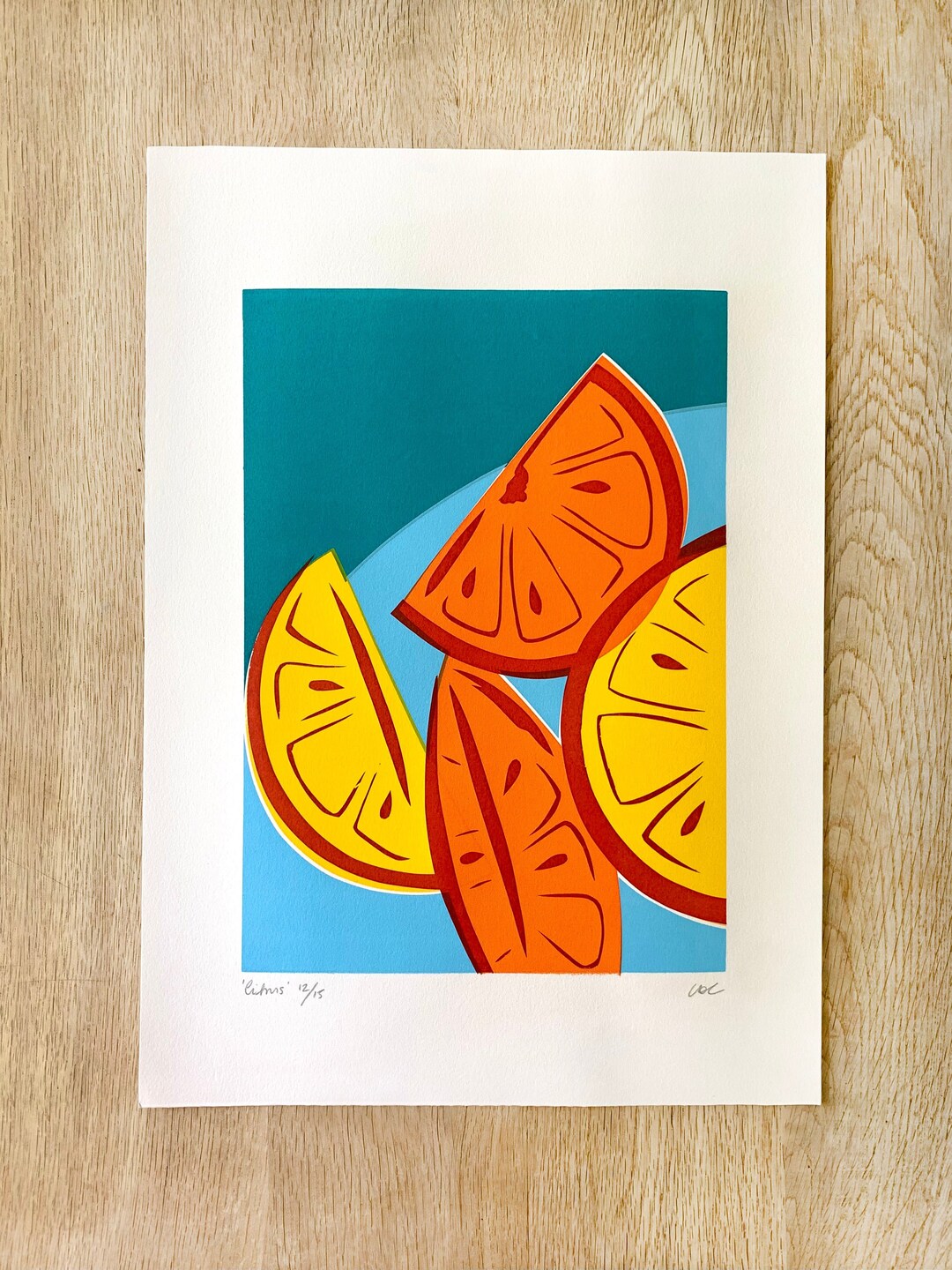 Oranges & Lemons A3 Screen Print - Etsy