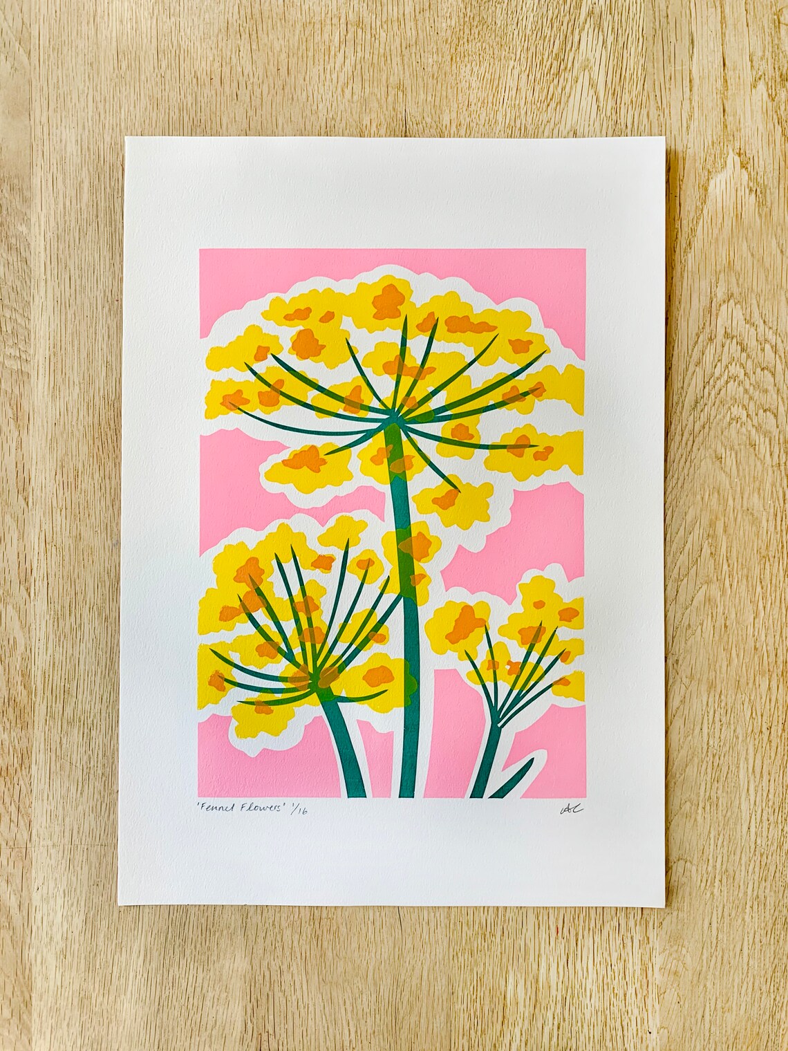 Fennel Flowers Screen Print | Etsy