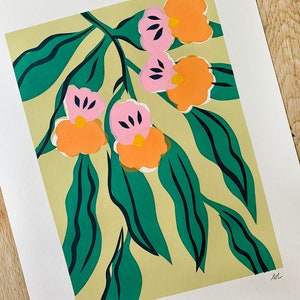 Flowers Screen Print - Etsy