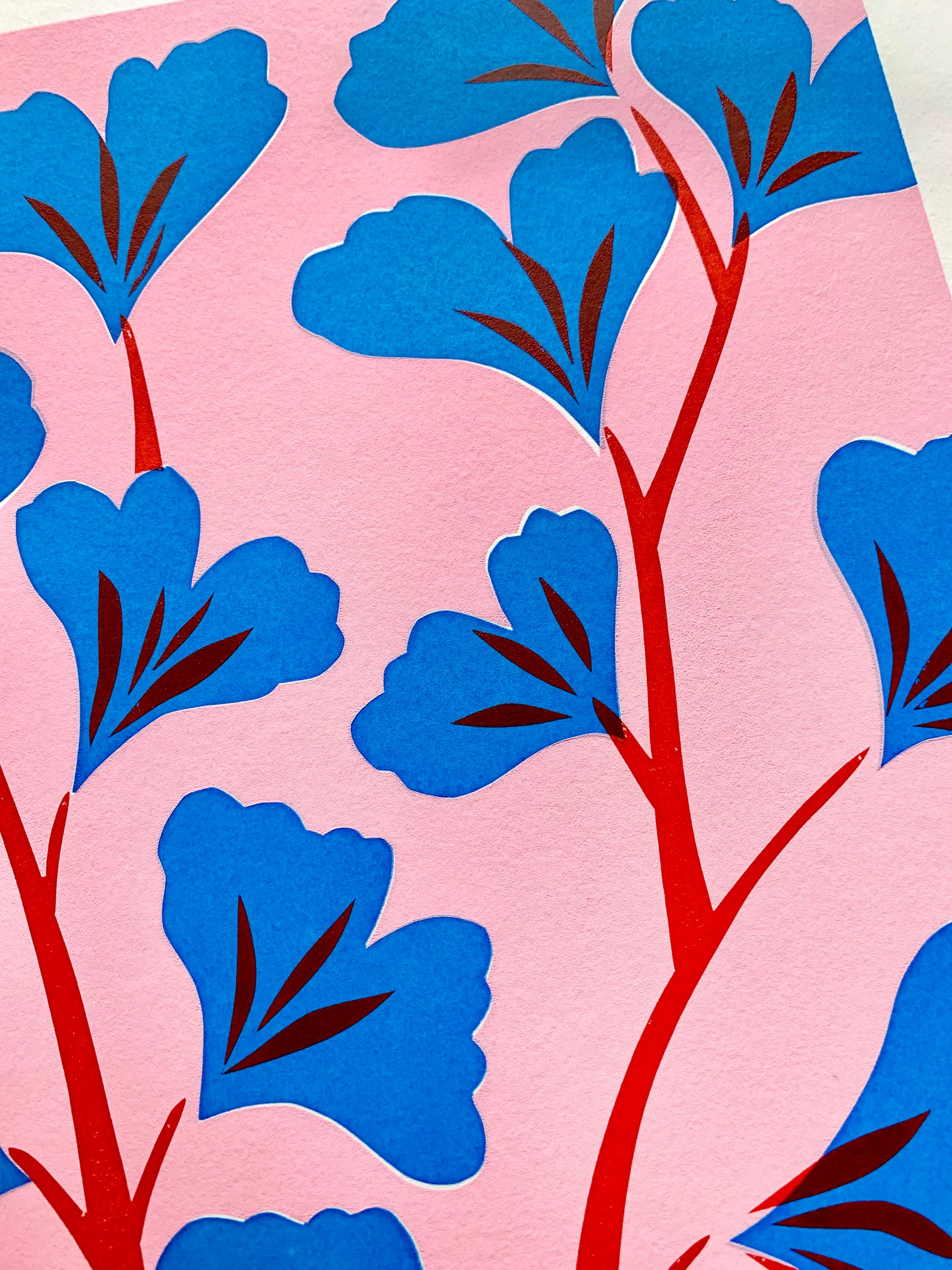 Gingko Leaves Screen Print - Etsy