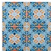 SET of 20 Spanish Talavera Tiles, FREE UK Delivery. Orange and Blue ...