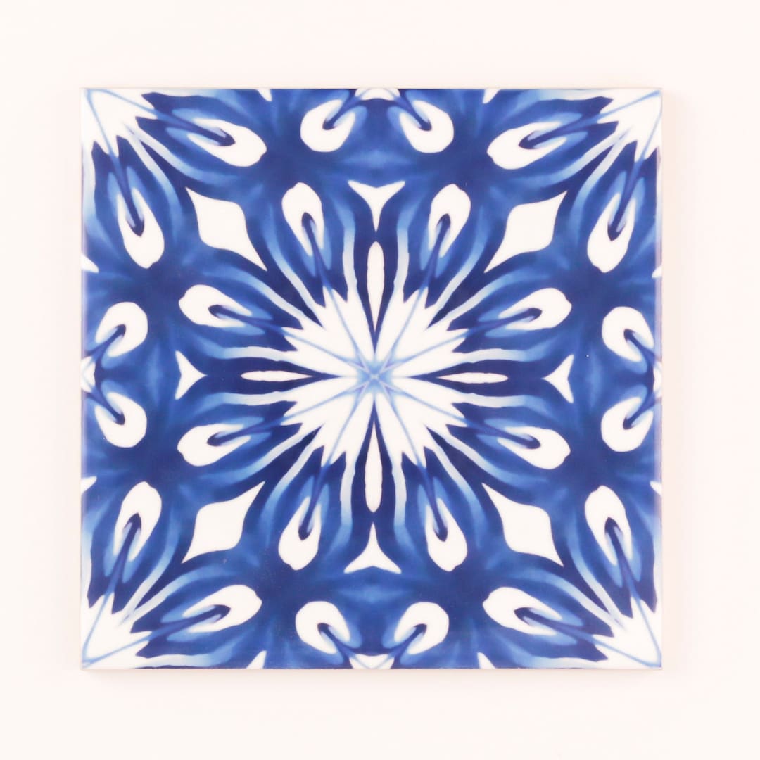 Indigo Blue Handmade Tiles, Azulejos, Back Splash Tiles, Blue Ceramic ...