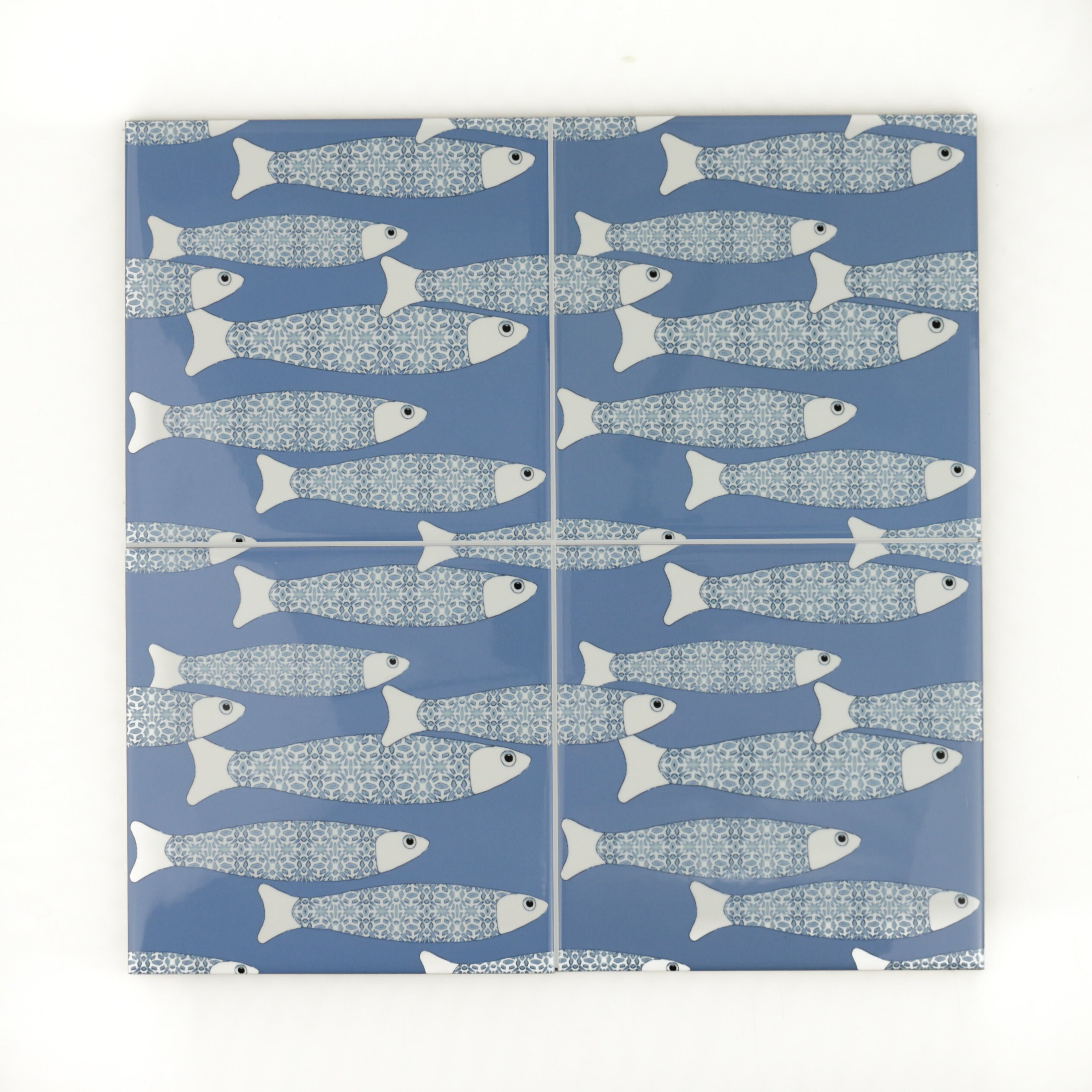Sky-blue Fish Tile Ocean Tile Feature Wall Fish Decor - Etsy