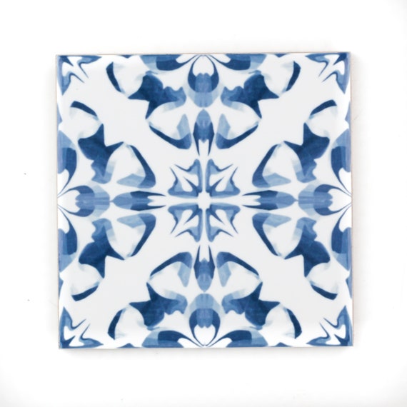 SET of 20 Blue White Patchwork Tiles FREE UK Delivery. Blue | Etsy