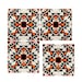 Mexican Style Ceramic Splashback Tiles, Orange Black Cream Kitchen ...
