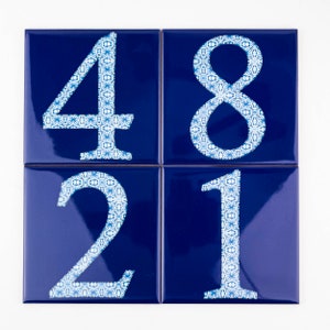 Large Ceramic Numbers, Personalised Wall, Scrabble Tile Art, Ceramic ...