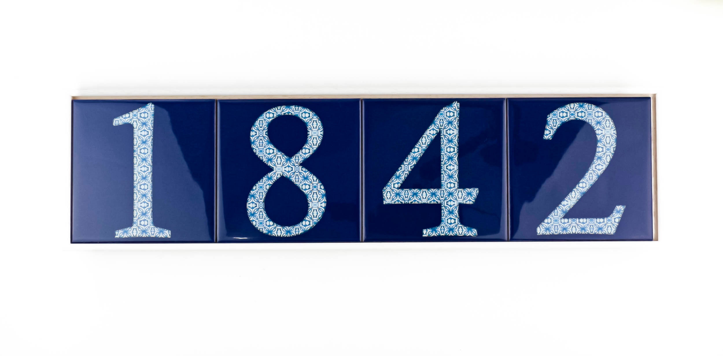 Large Ceramic Numbers, Personalised Wall, Scrabble Tile Art, Ceramic ...