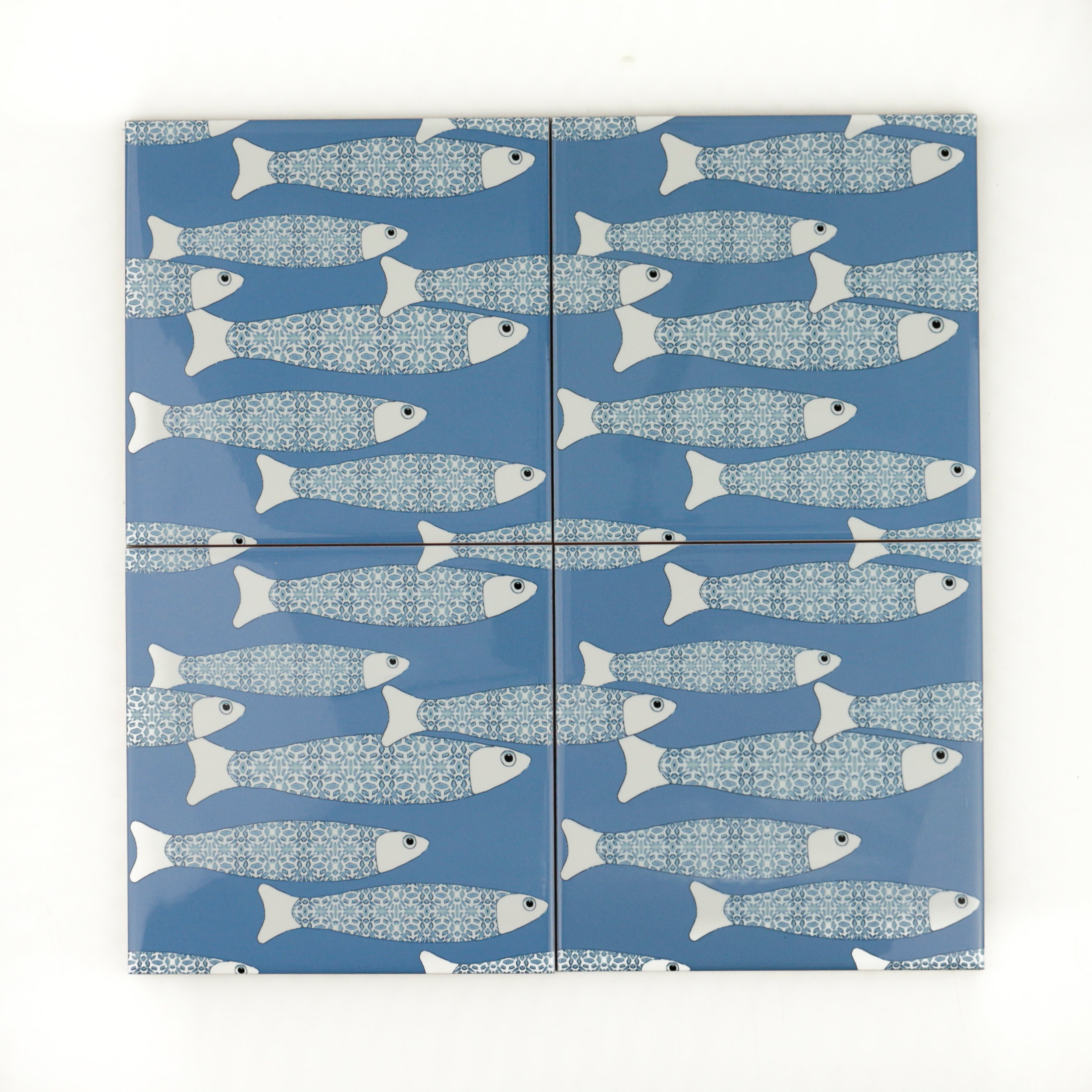 Sky-blue Fish Tile Ocean Tile Feature Wall Fish Decor - Etsy