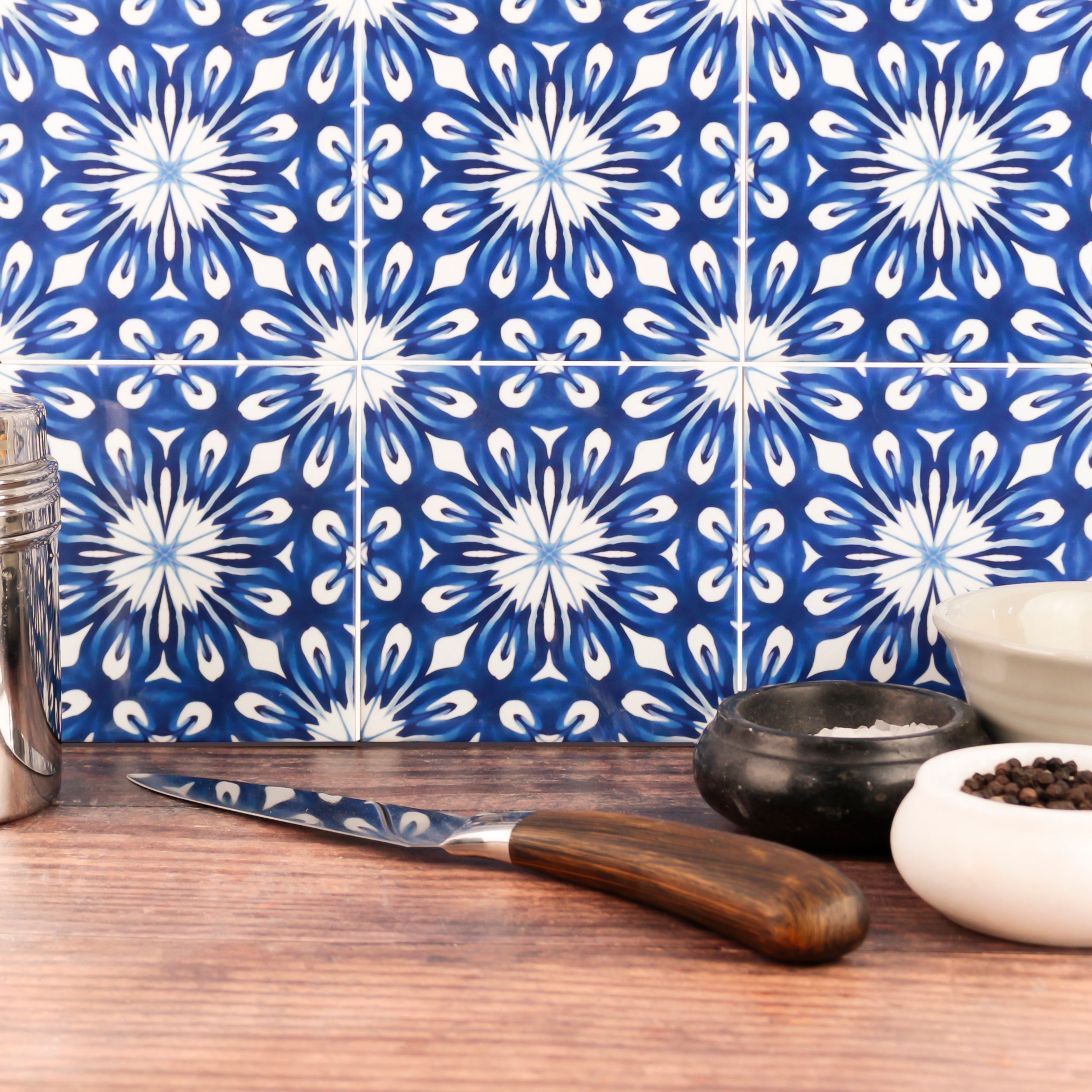 Indigo Blue Handmade Tiles Azulejos Back Splash Tiles Blue | Etsy