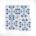 SET of 20 Blue White Patchwork Tiles FREE UK Delivery. Blue - Etsy