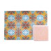 Colourful Moroccan Tiles, Handprinted Blue Orange Ceramic Tiles, Rustic ...