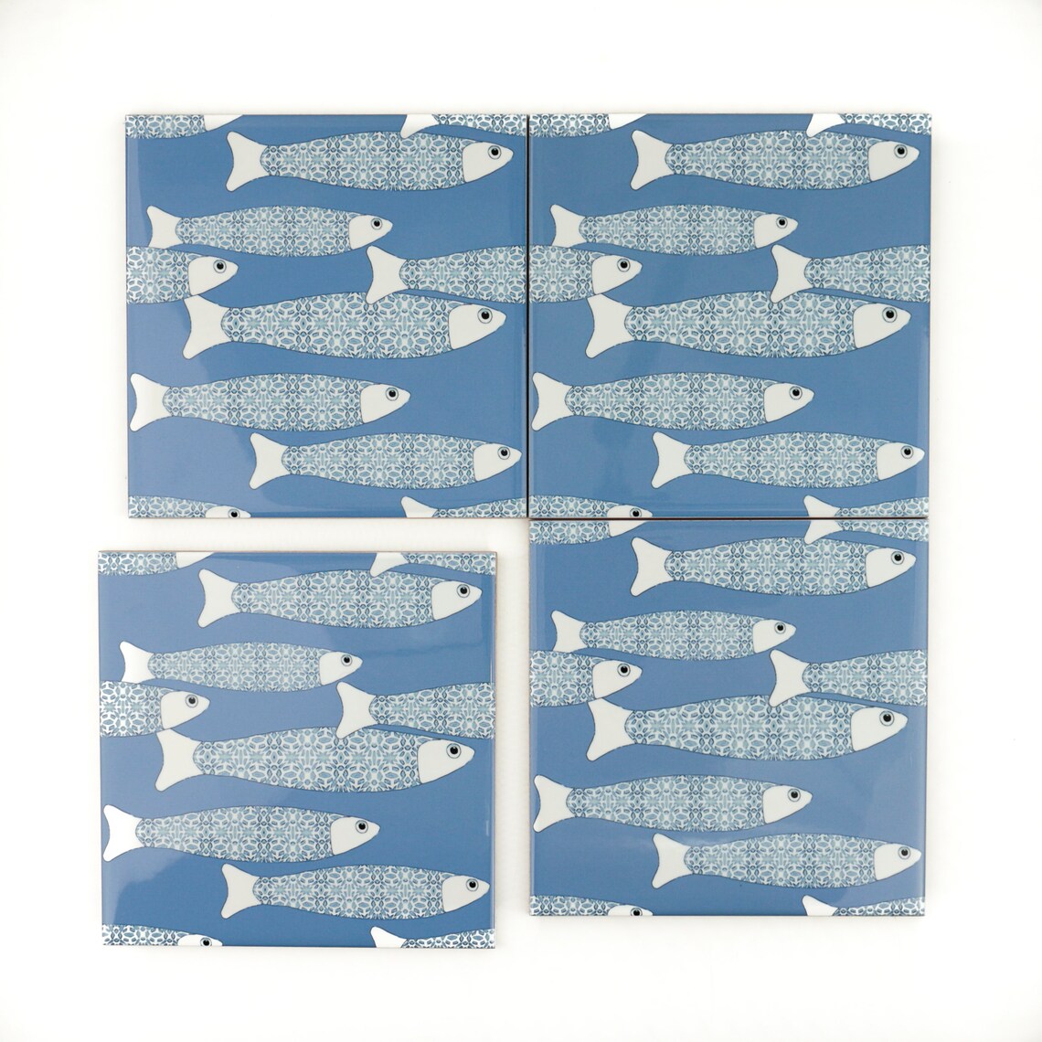 Sky-blue Fish Tile Ocean Tile Feature Wall Fish Decor - Etsy