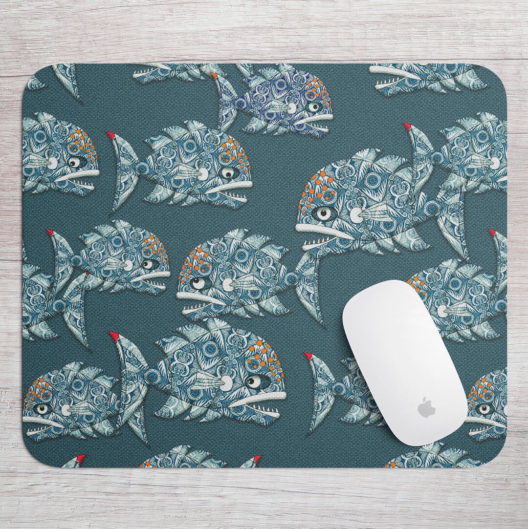 Teen Fish Mousepad, Character Mouse Pad, Grumpy Son Original Mousemat ...