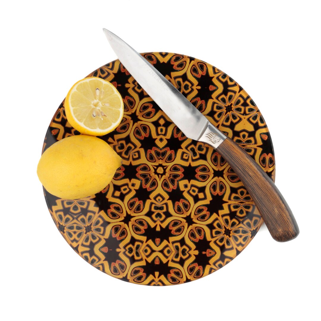 Black Gold Heatproof Pan Rest - Chopping Board - Cocktail Bar Cutting ...