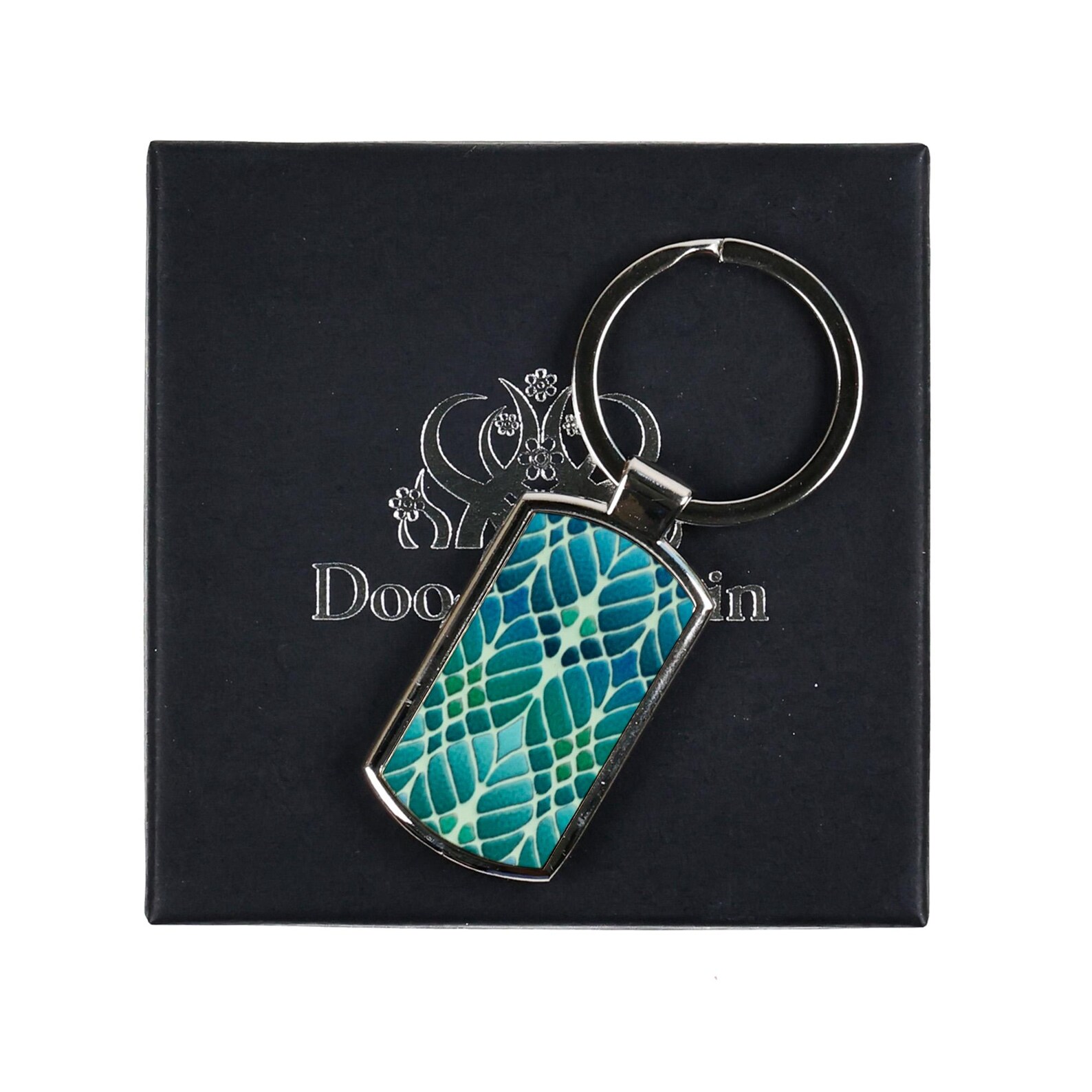 Interwoven Trees Art Deco Keyring - Cute Key Chain - Garden Lover Key ...