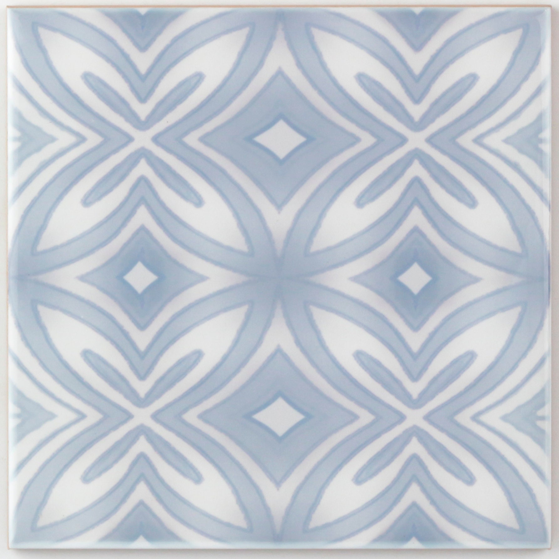 Grey Star Design Hand Printed Ceramic Tiles, 6 Inch Decorative Tile ...