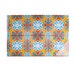Colourful Moroccan Tiles, Handprinted Blue Orange Ceramic Tiles, Rustic ...