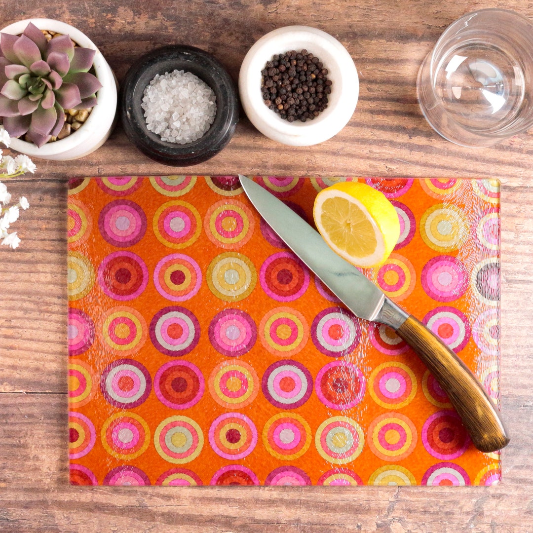 Red Orange Pink Worktop Saver, Modern Art Heatproof Pot Stand, Bright ...