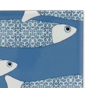 Sky Blue Fish Tile Panel - Ocean Tile - Feature Wall Tile Mural - Set ...