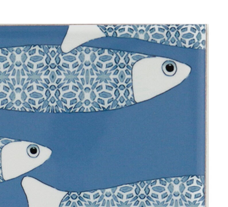 Sky Blue Fish Tile Panel Ocean Tile Feature Wall Tile - Etsy UK