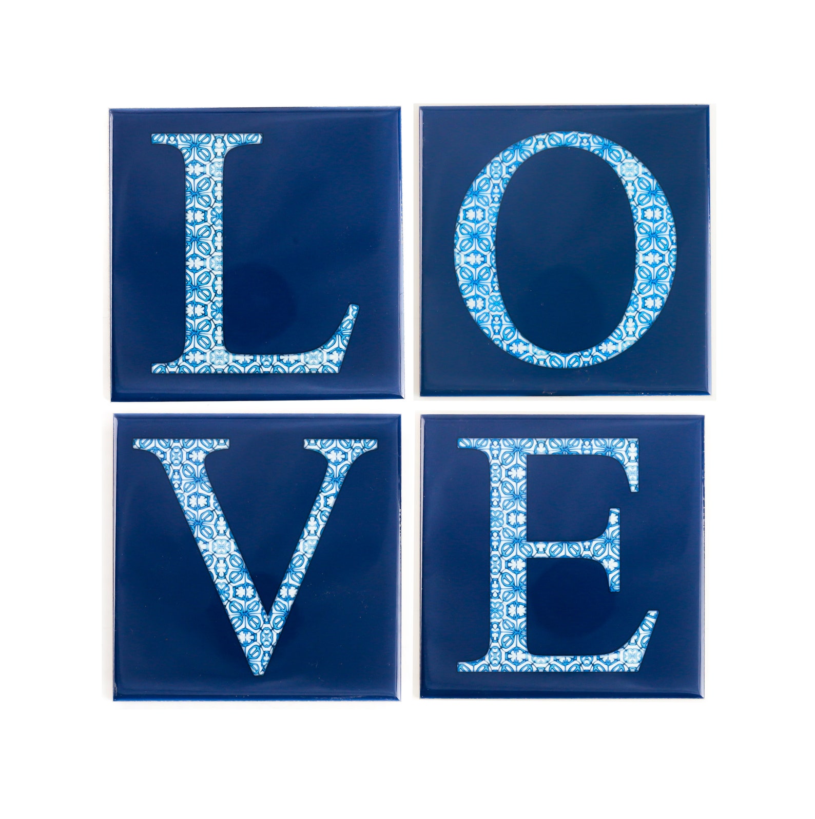 Large Ceramic Letters, Personalised Wall Art, Scrabble Tile Art ...