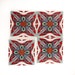 Deep Red Victorian Ceramic Tiles, Beautiful Twining Design, Dark Reds ...