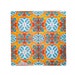 Colourful Moroccan Tiles, Handprinted Blue Orange Ceramic Tiles, Rustic ...