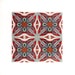 SET of 20 Deep Red Victorian Ceramic Tiles, Beautiful Twining Design ...
