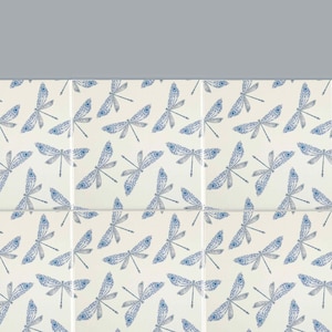 Mayfly Ceramic Tile, Feature Wall Decor, Nature Lover, Unusual Hand ...