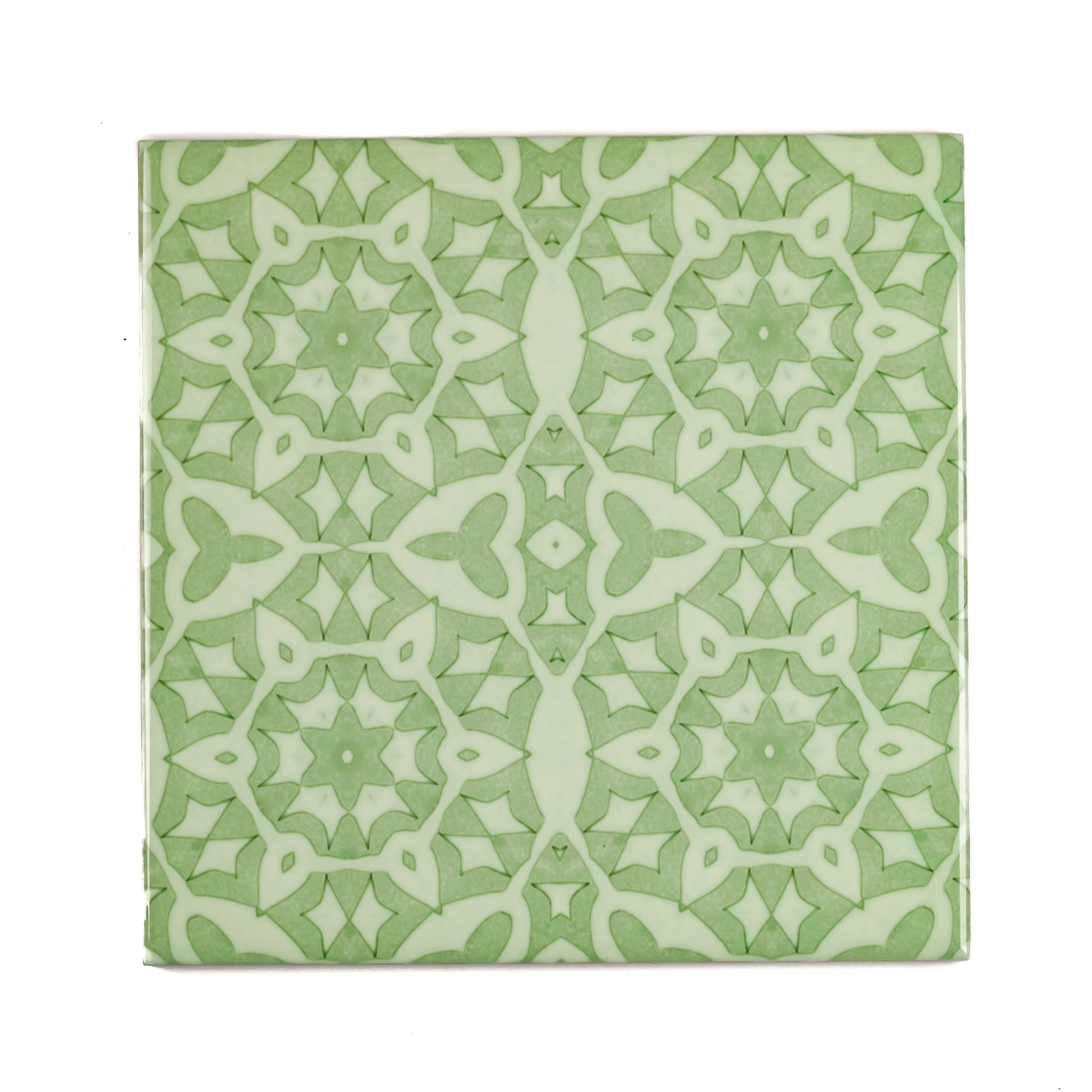 Soft Green 'carved Stonework' Tiles, Green Kitchen Decor, Craftsman ...