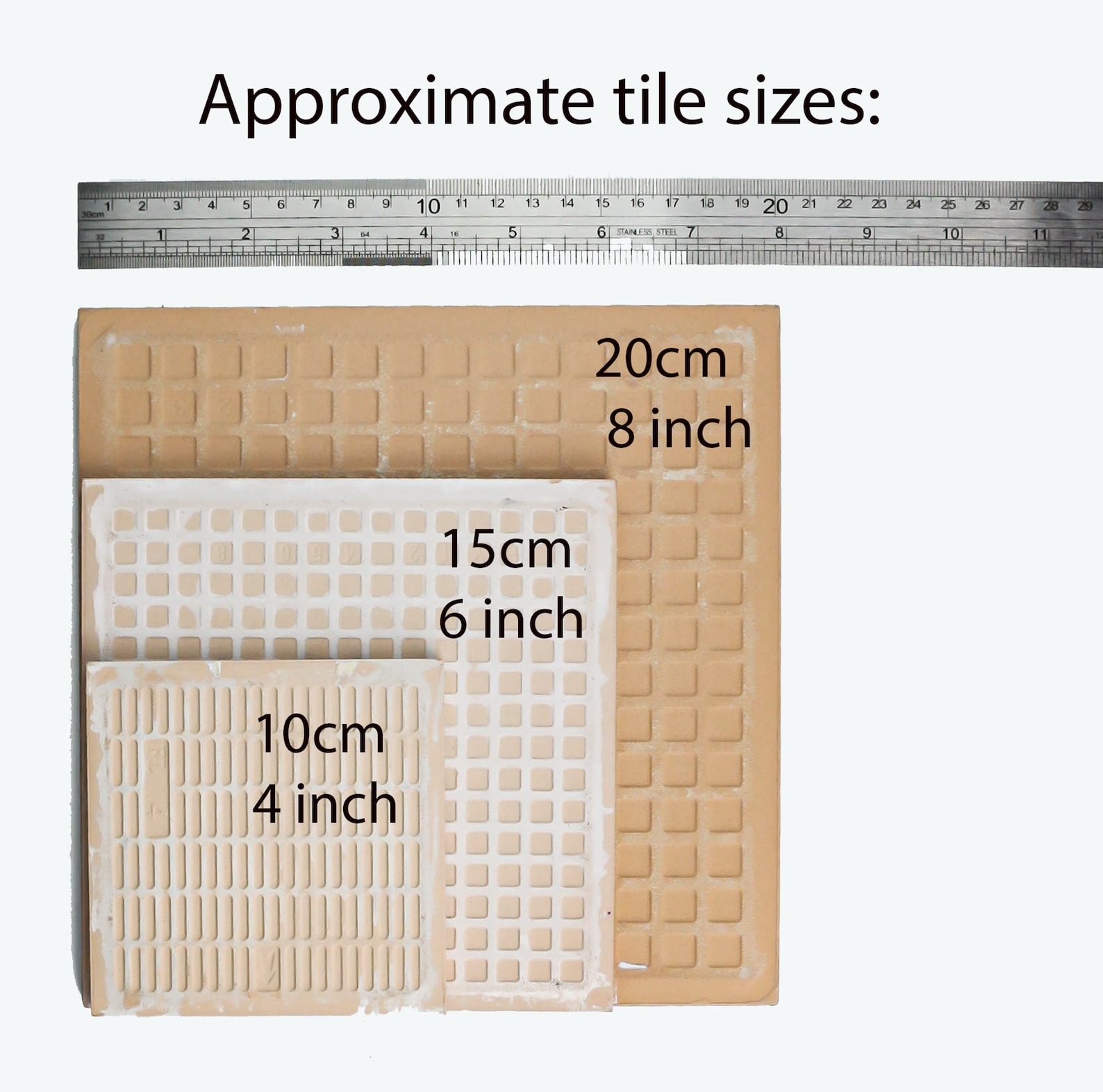 Blue white patchwork tiles 6 inch square tiles delft kitchen | Etsy